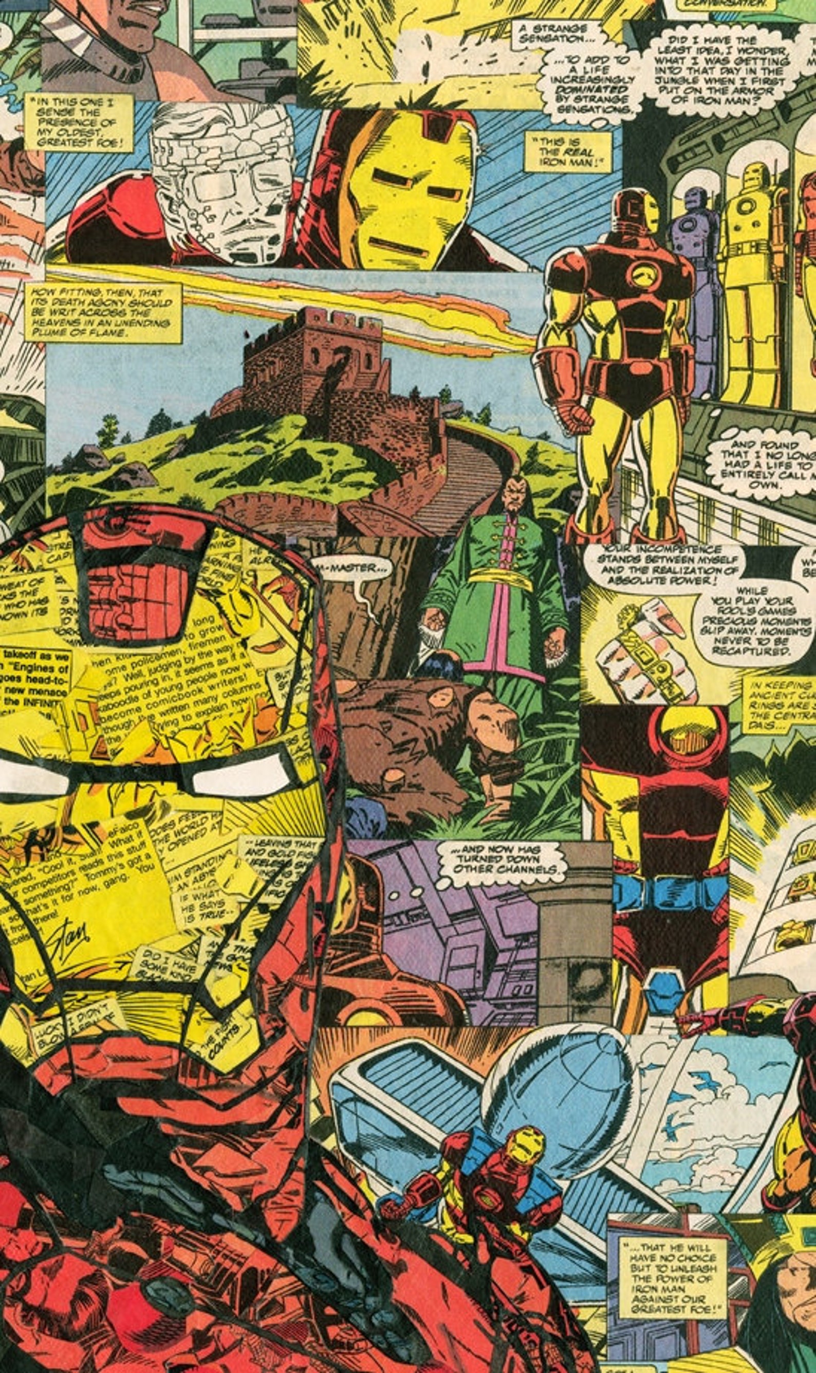 Iron Man 18x24 Comic Collage - Etsy