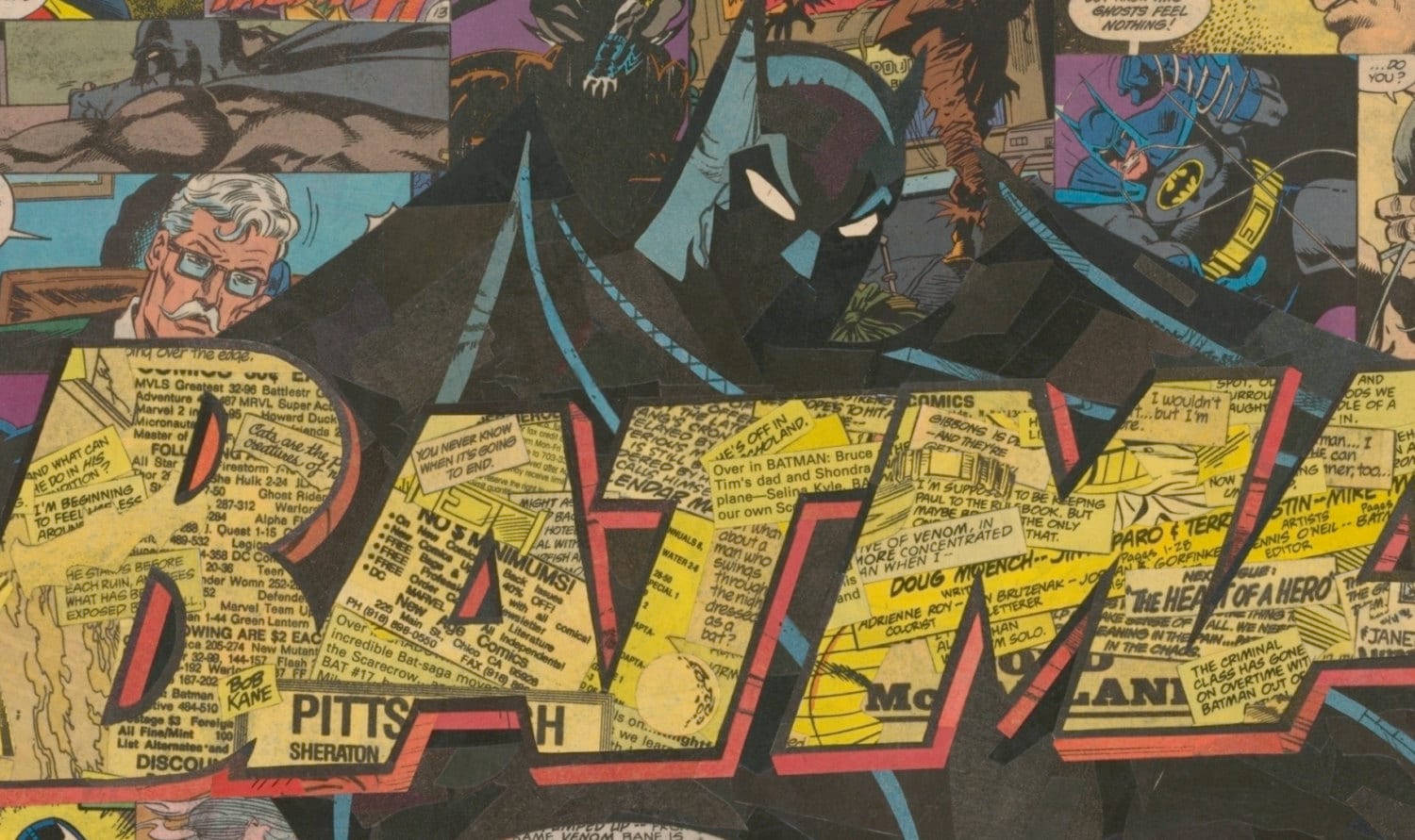 Batman Cover Collage Giclee Print - Etsy