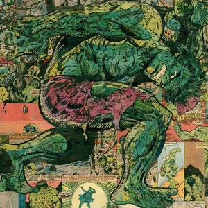 Hulk Annual Comic Collage - Giclee Print - Etsy