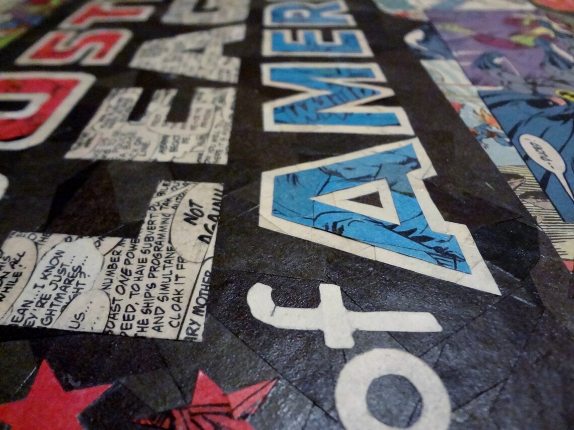 Justice League Comic Collage - Etsy