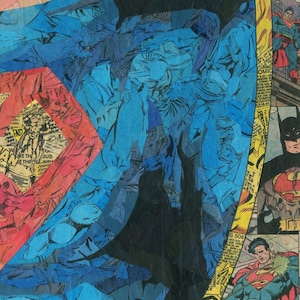 Christopher Reeve Superman Comic Collage - Giclee Print - Etsy