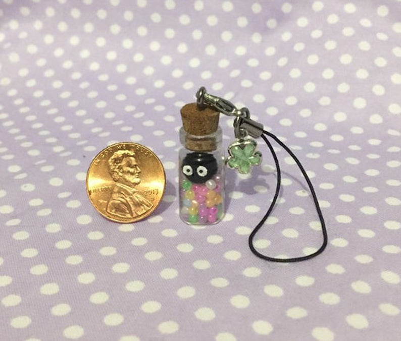 Soot Sprite Mini Bottle Charm - Etsy