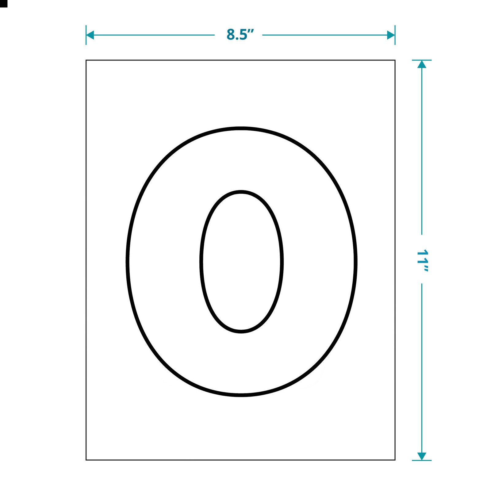 0-9 Numbers Printable Coloring Pages 8.5x11 Individual Number Sheets ...