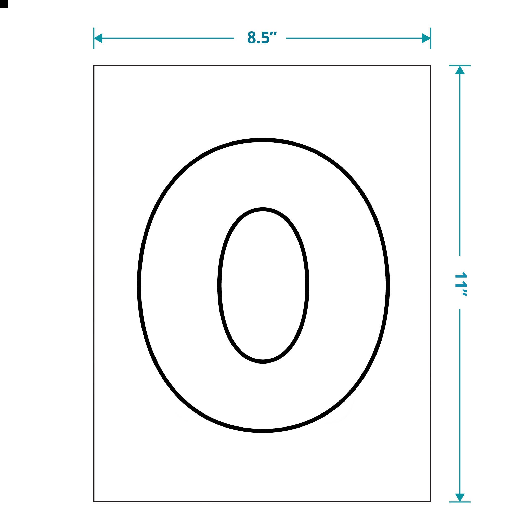 0-9 Numbers Printable Coloring Pages 8.5x11 Individual Number Sheets ...