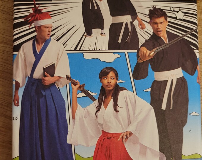 Simplicity Pattern 8318 Martial Arts Samurai Costume Cosplay Kimono Xs ...