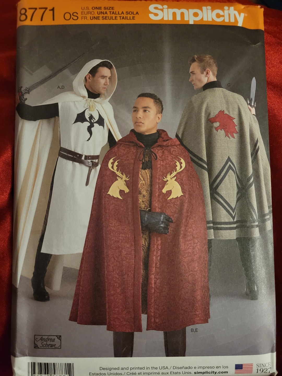 Simplicity Pattern 8771, Fantasy Costume Pattern, Cosplay Sewing ...