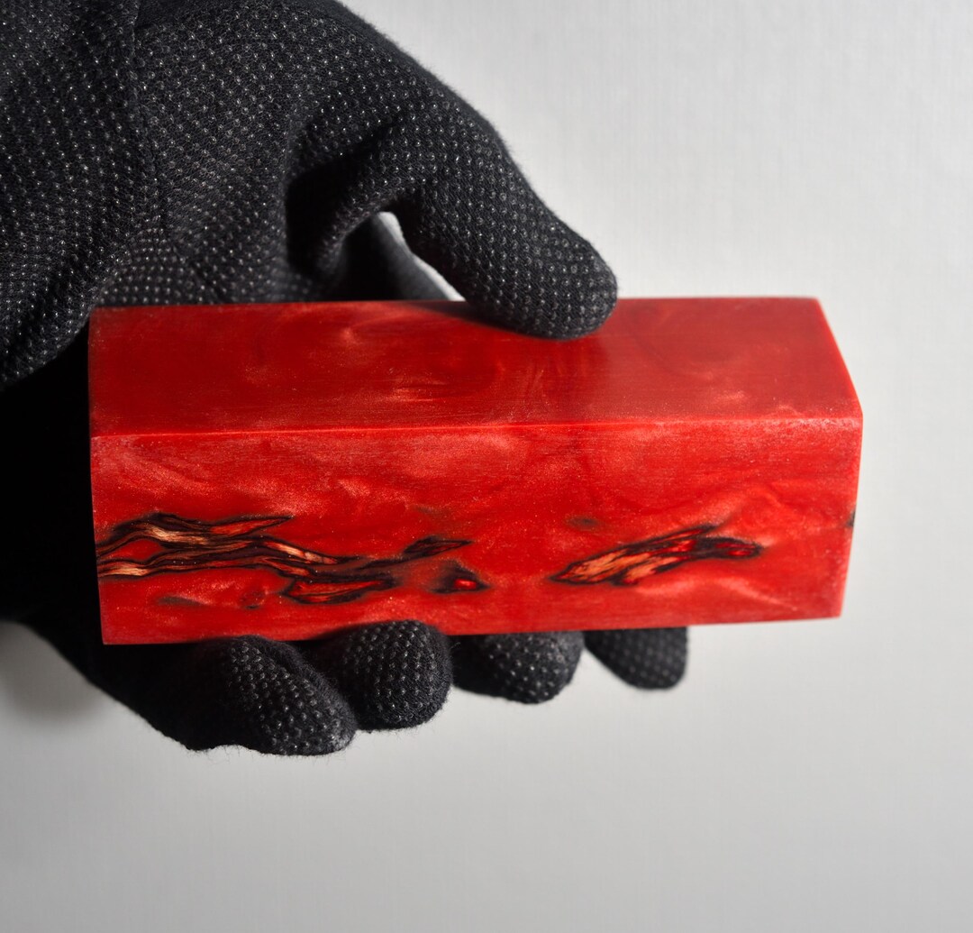 Stabilized Wood Cholla Knife Scales Blank Handle Cactus Block Burl ...