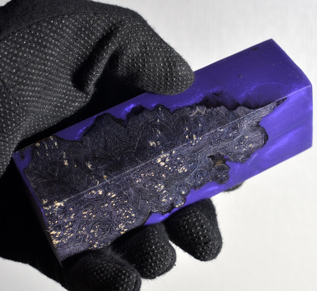 Stabilized Wood Burl Block Scales for Knife Handle - Etsy