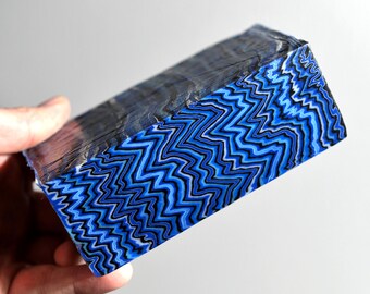 Camo Fiber Block Scales Knife Handle Micarta Crosscut Stabilized Wood ...