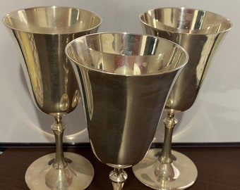 Silver Plated Goblets Made in India - Etsy