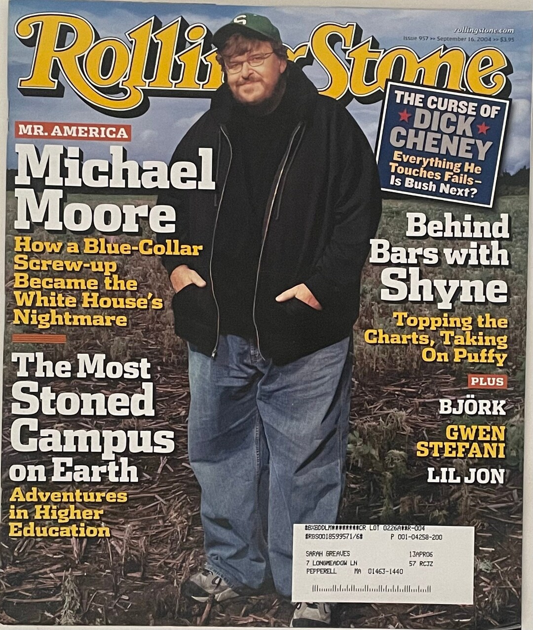 Rolling Stone Magazine #957 Michael Moore September 16, 2004 - Etsy