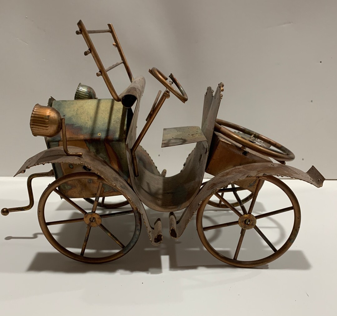 Nanco Vintage Brass Model T Music Box - Etsy