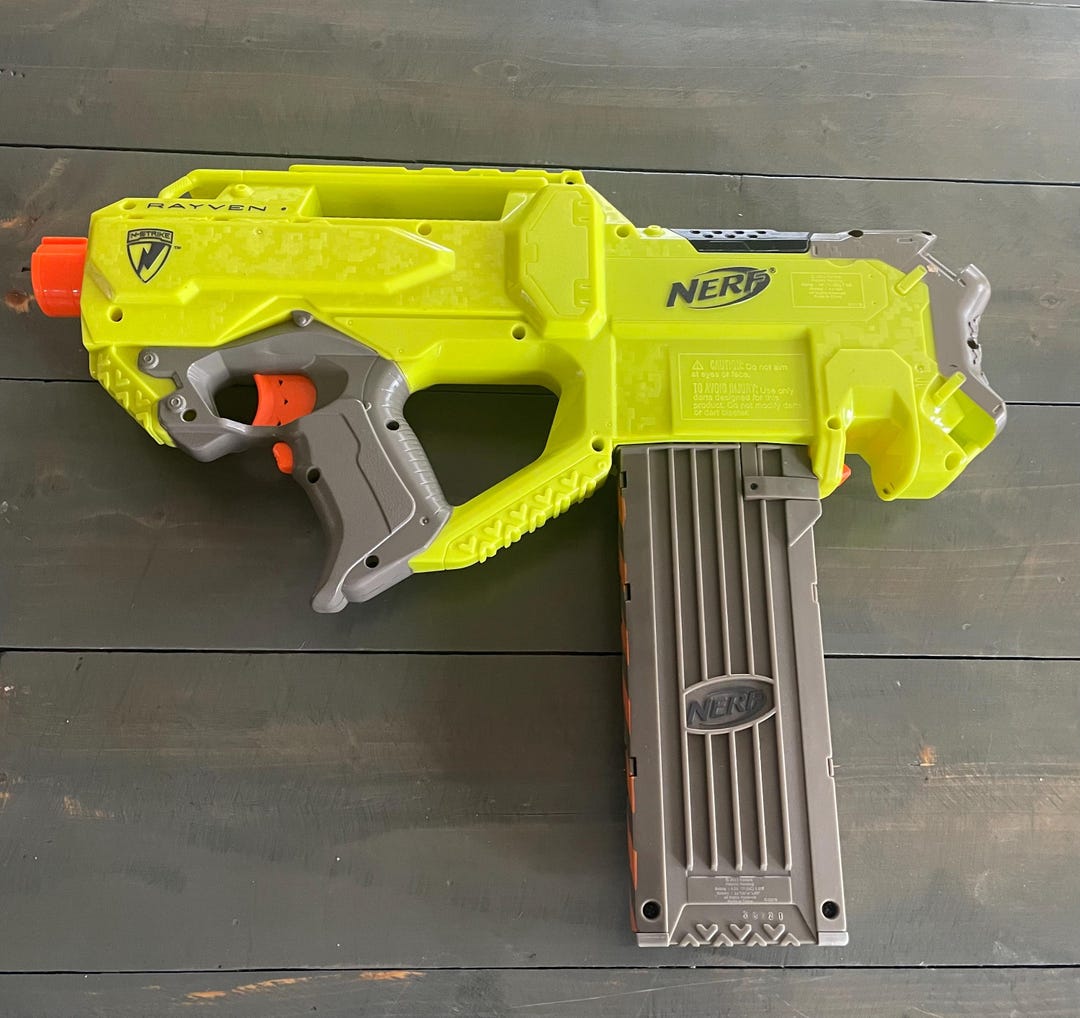 Nerf N-strike Rayven CS-18 Firefly Tech Blaster comes W Darts/magazine ...