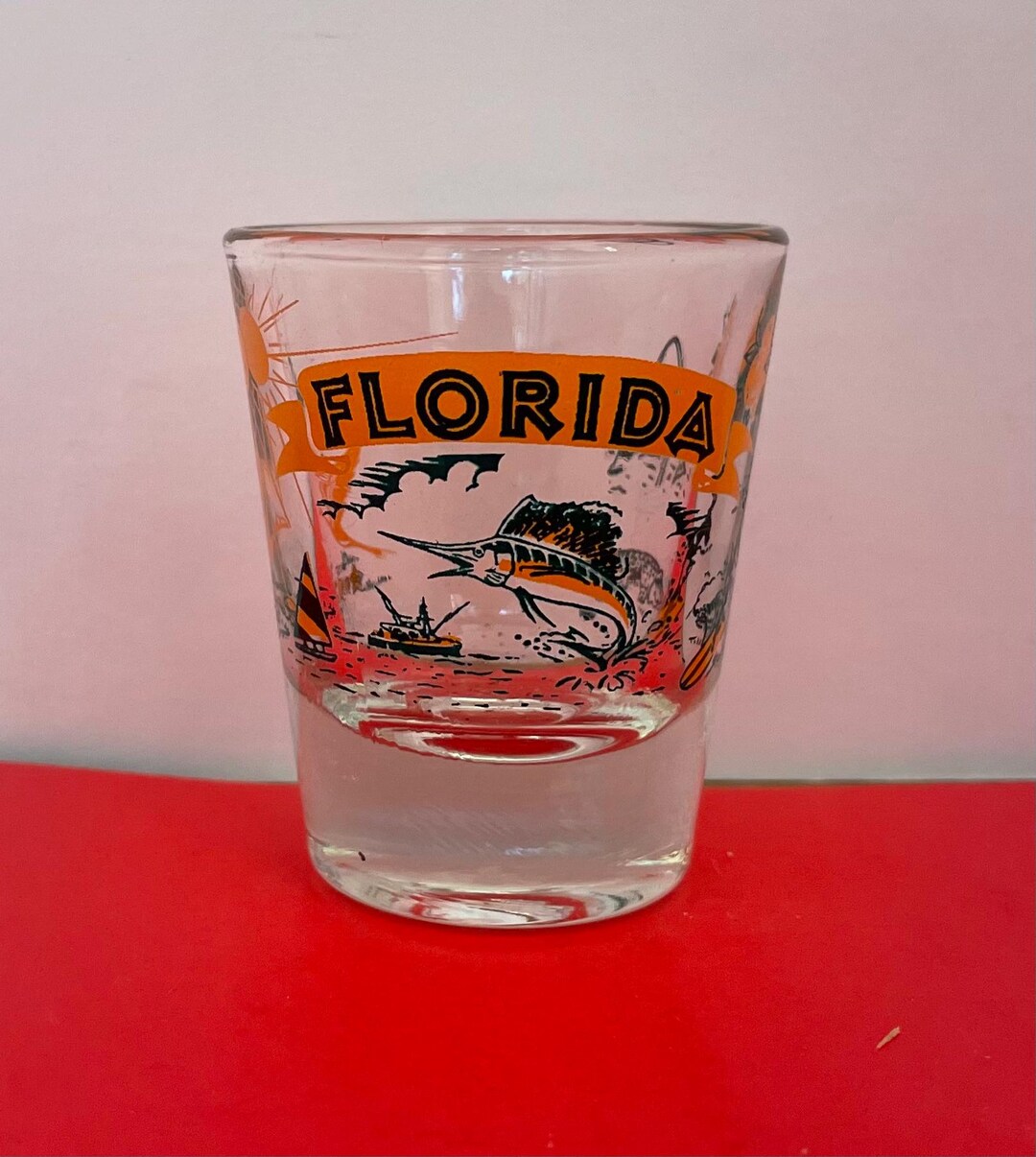 Vintage Florida Shot Glass - Etsy