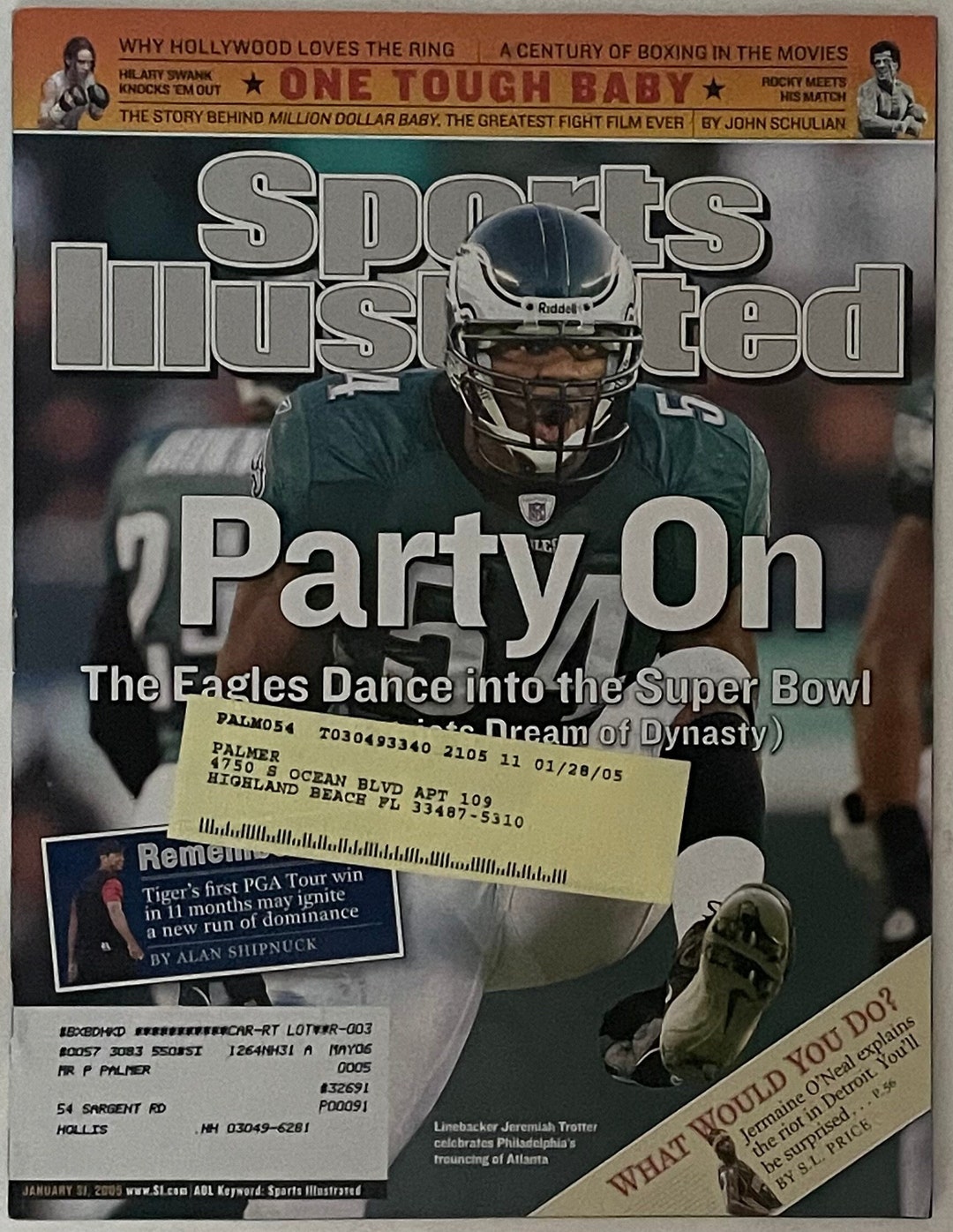 Sport Illustrated Magazine Jeramiah Trotter January 31, 2005 - Etsy