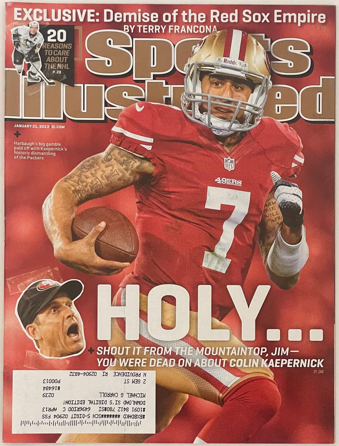 Sport Illustrated Magazine January 21, 2013 San Francisco 49ers Colin ...