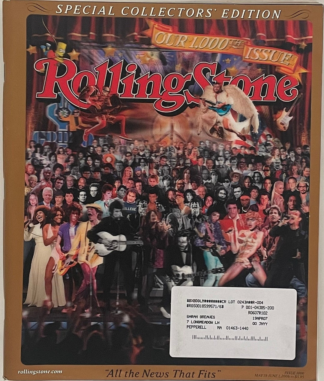 Rolling Stone Magazine #1000 Special Collector's Edition Our June 1 ...