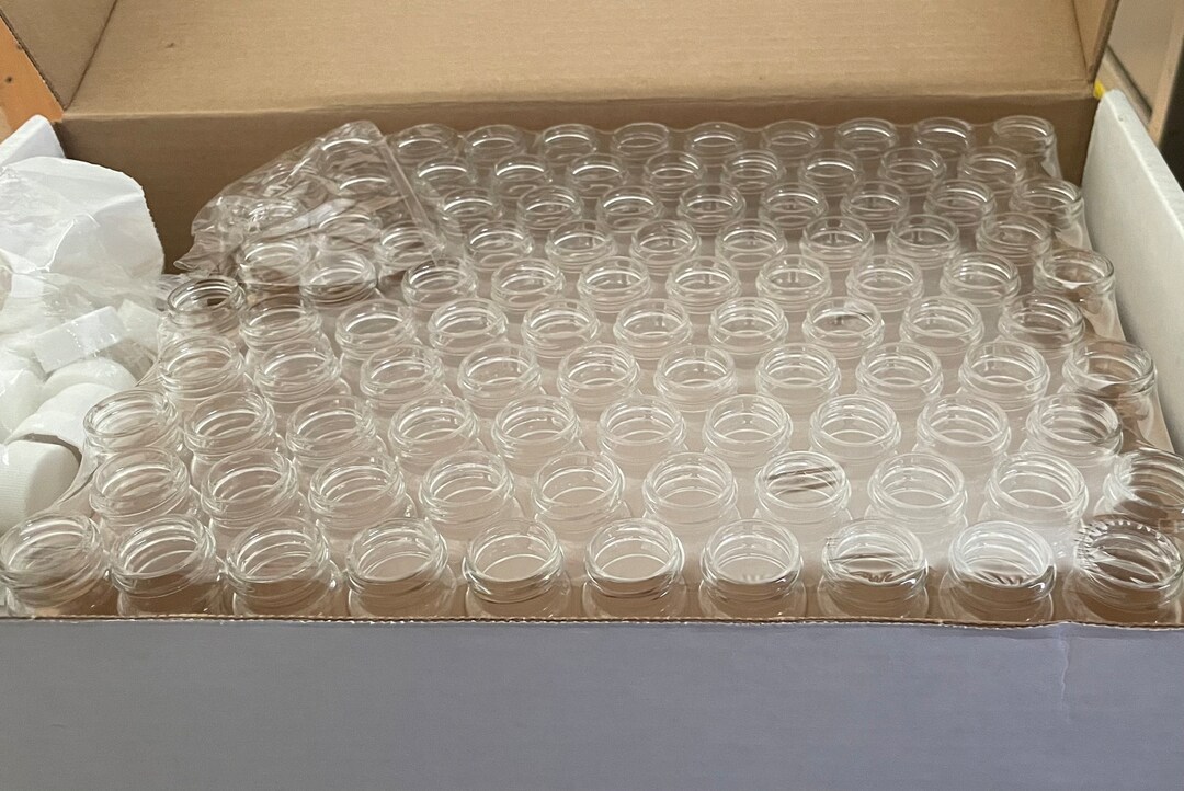 NATIONAL SCIENTIFIC Glass 40ml Silanized Clear Storage Vials 24-400 ...