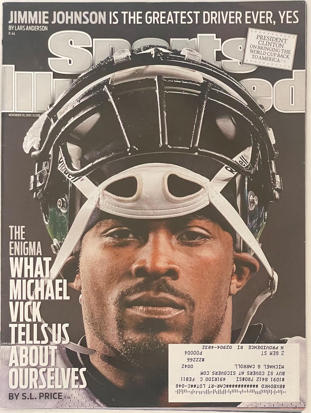 Sports Illustrated Magazine November 29, 2010 Michael Vick of the ...