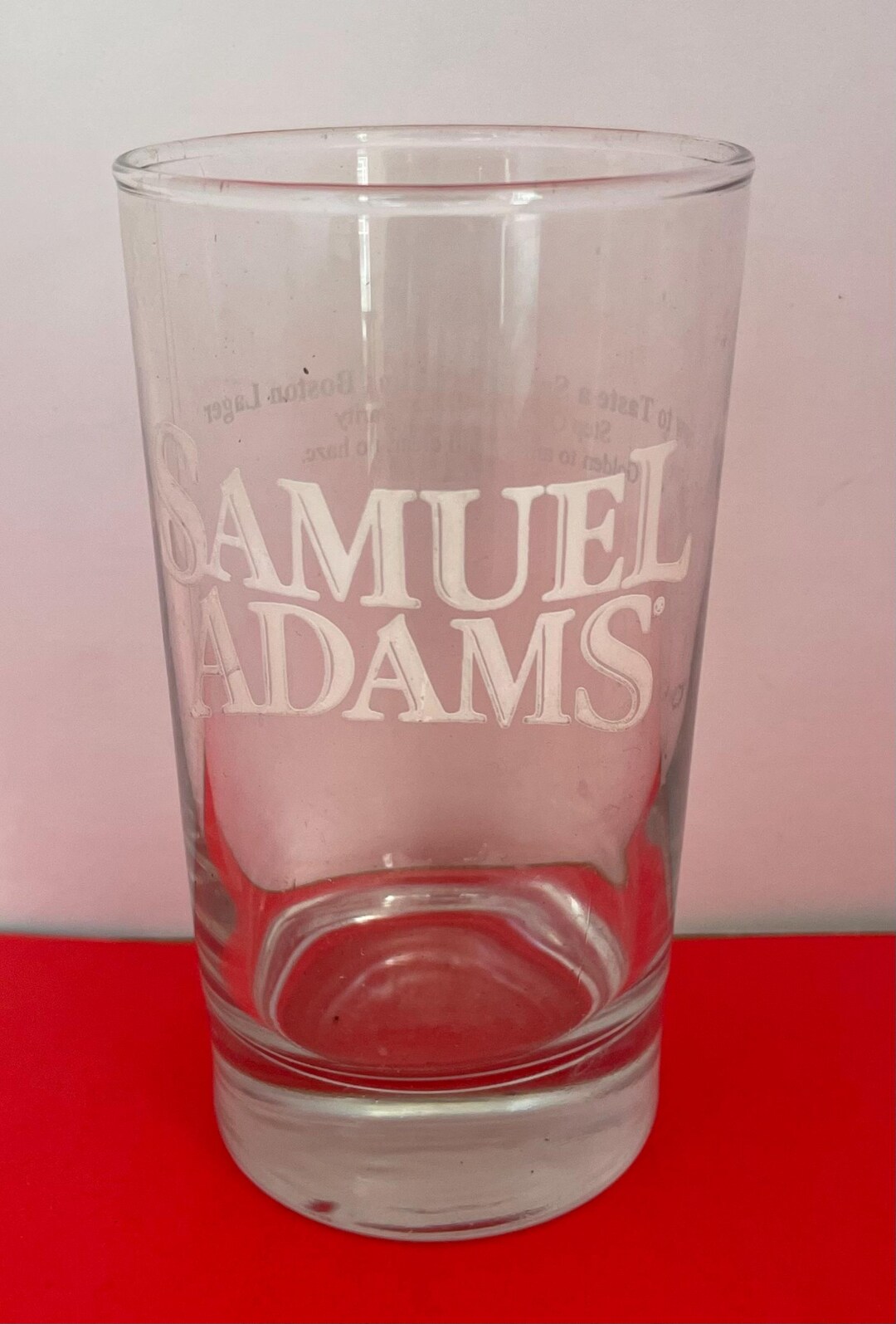Samuel Adams Boston Lager Beer Tasting Step One Sampler Glass - Etsy