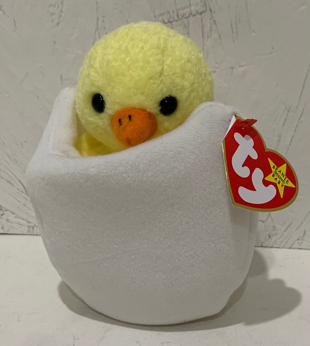 Rare With Error Collectible 1998 Ty Beanie Baby Eggbert 'the Baby Chick ...
