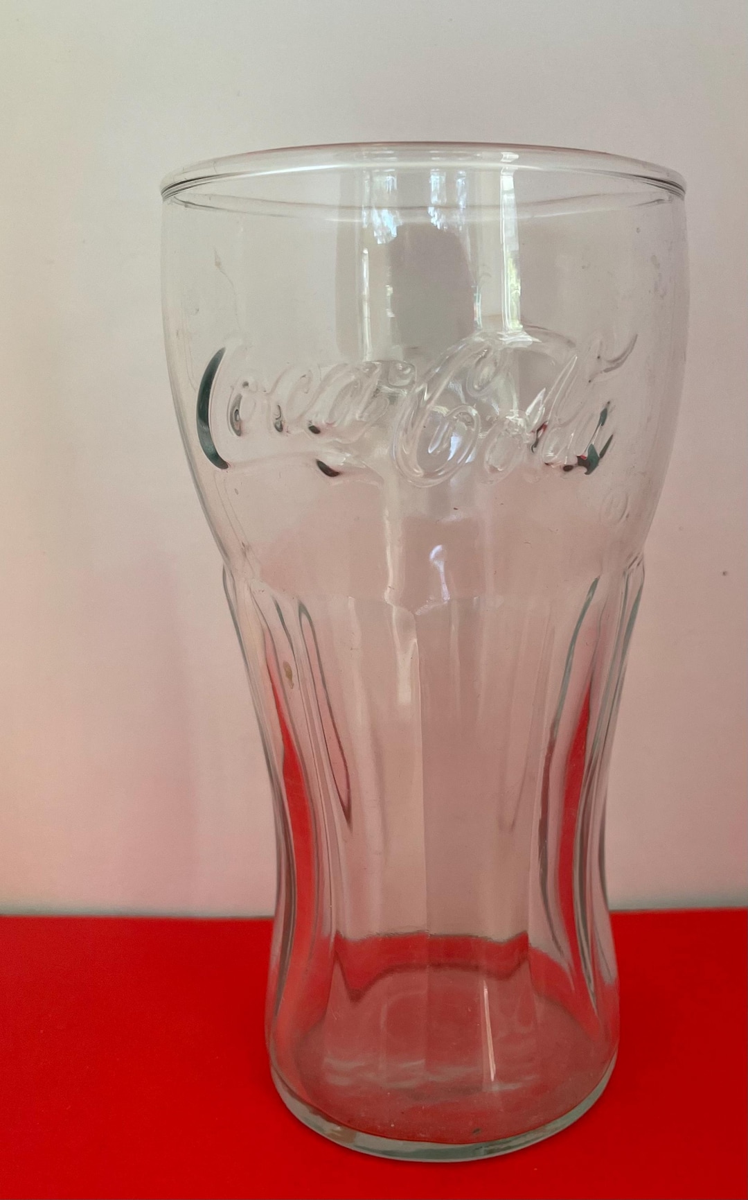 Coke Cola Clear Glass 16 Oz - Etsy