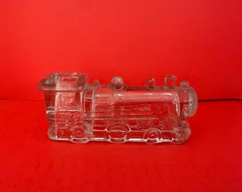 Vintage Glass Train Candy Container: 1940s Locomotive Collectible - Etsy