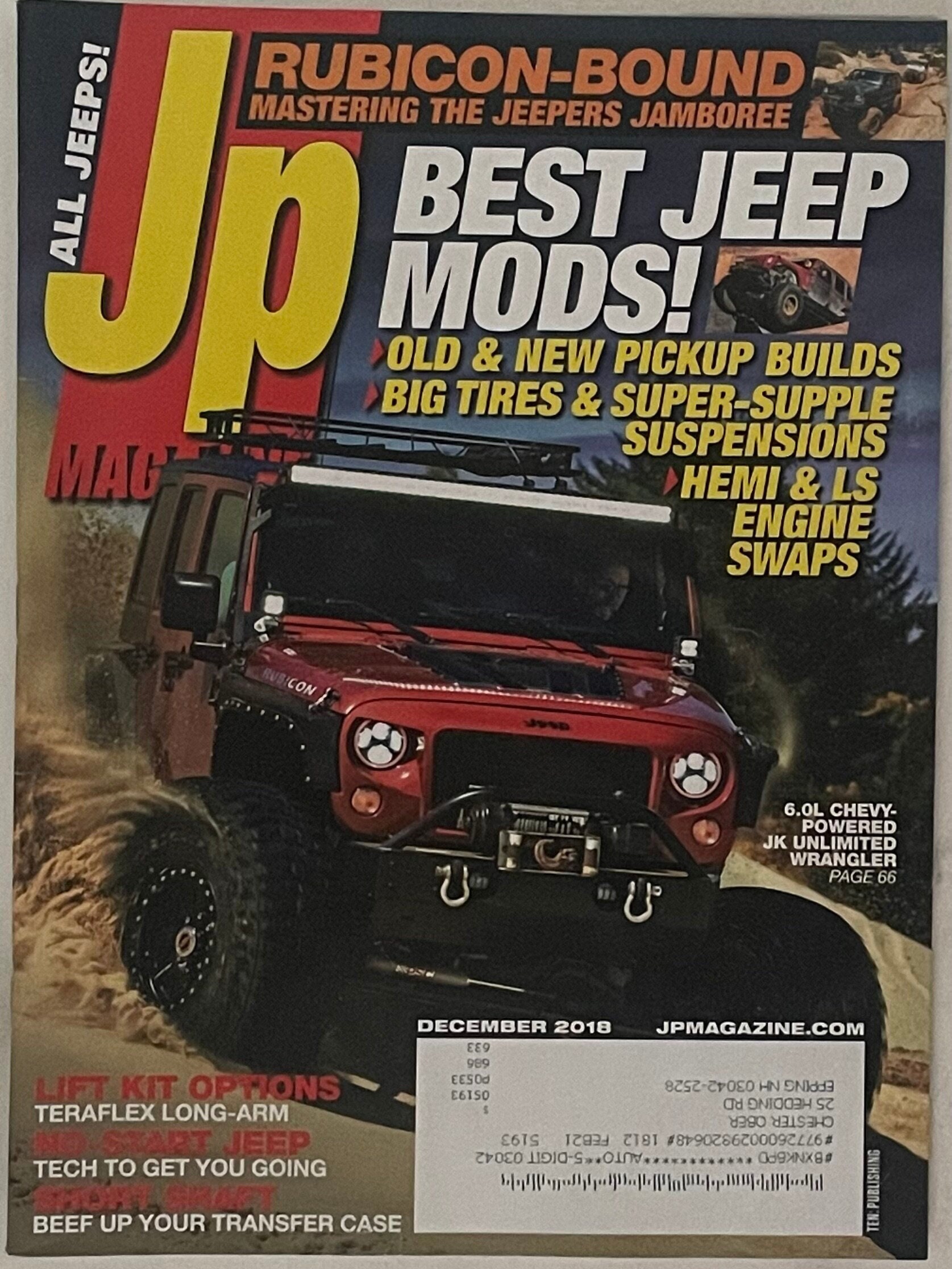 JP Magazine Best Jeep Mods December 2018 - Etsy
