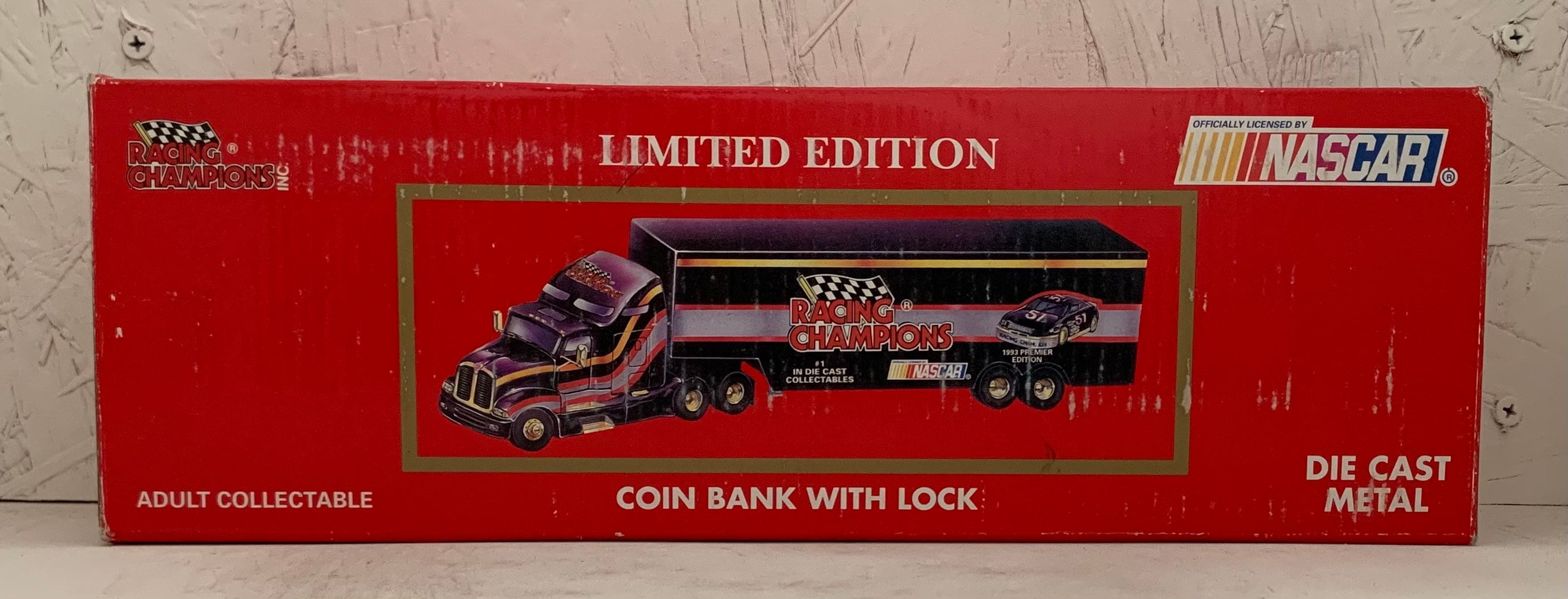 Racing Champions Nascar Limited Edition Coin Bank With Lock, Diecast ...
