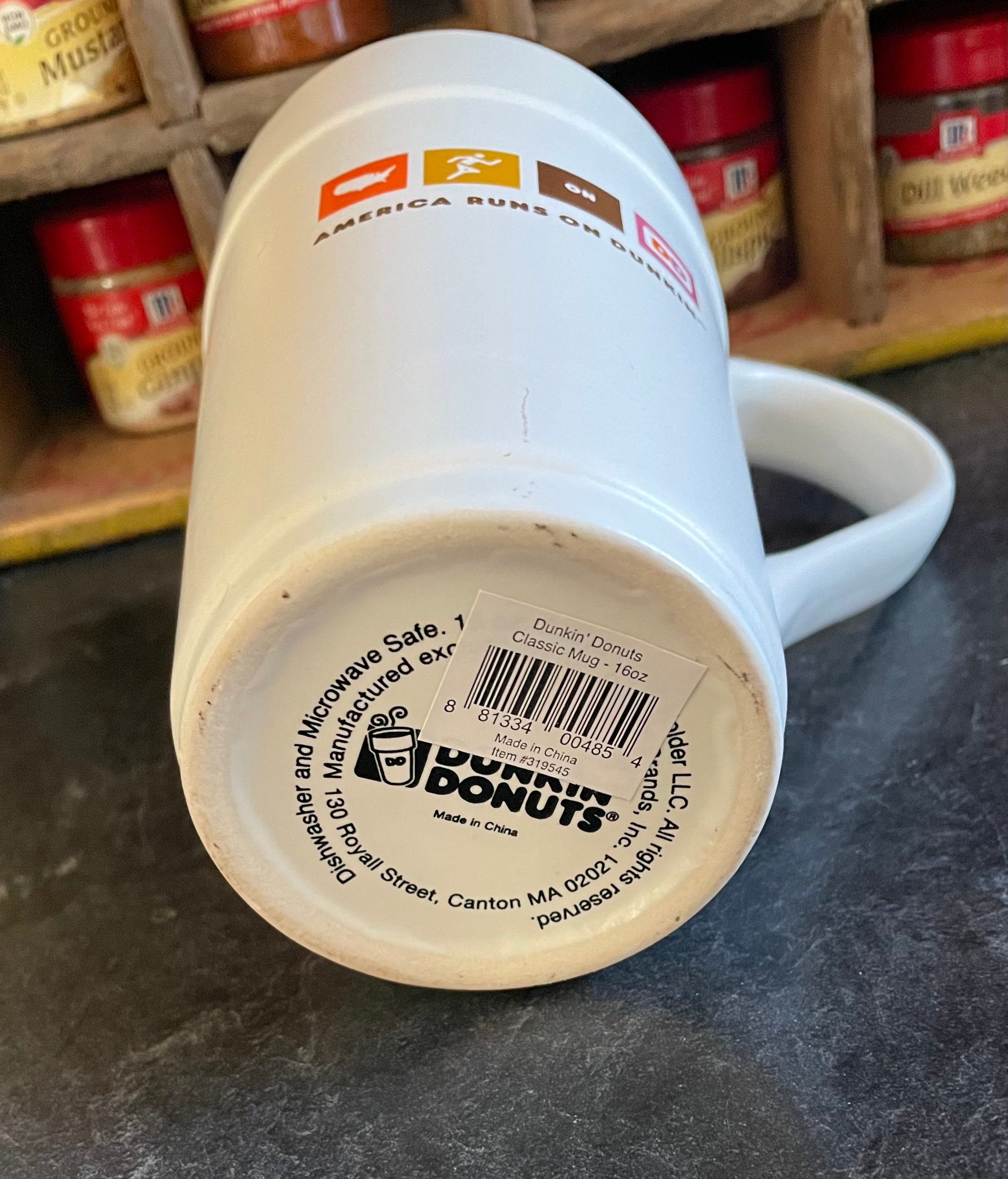 Dunkin Donuts Classic Tall 16 Oz Coffee Mug brand New Still in the Box ...