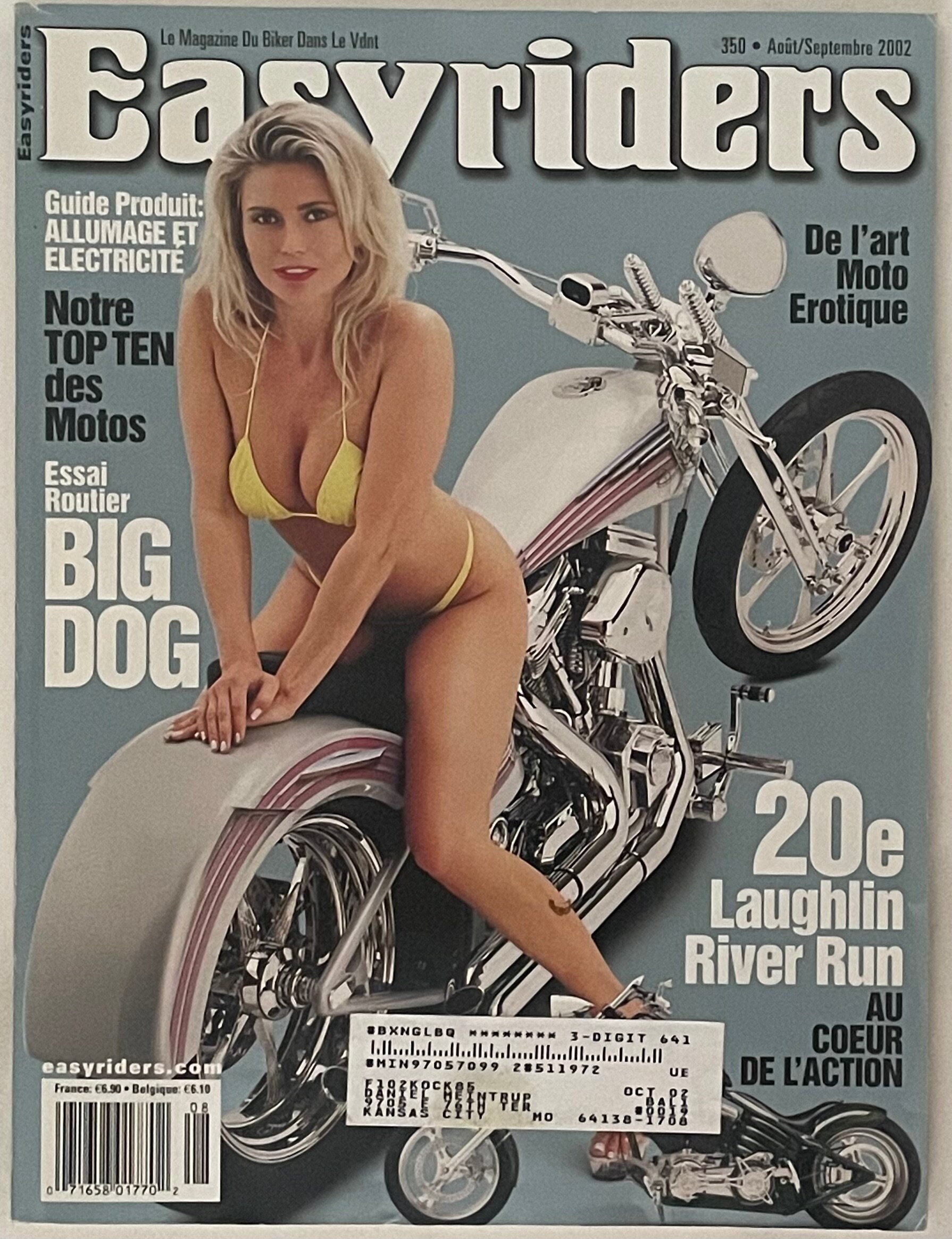 Easyriders Magazine 350 August/ September 2002 Only the Cover is in French - Etsy