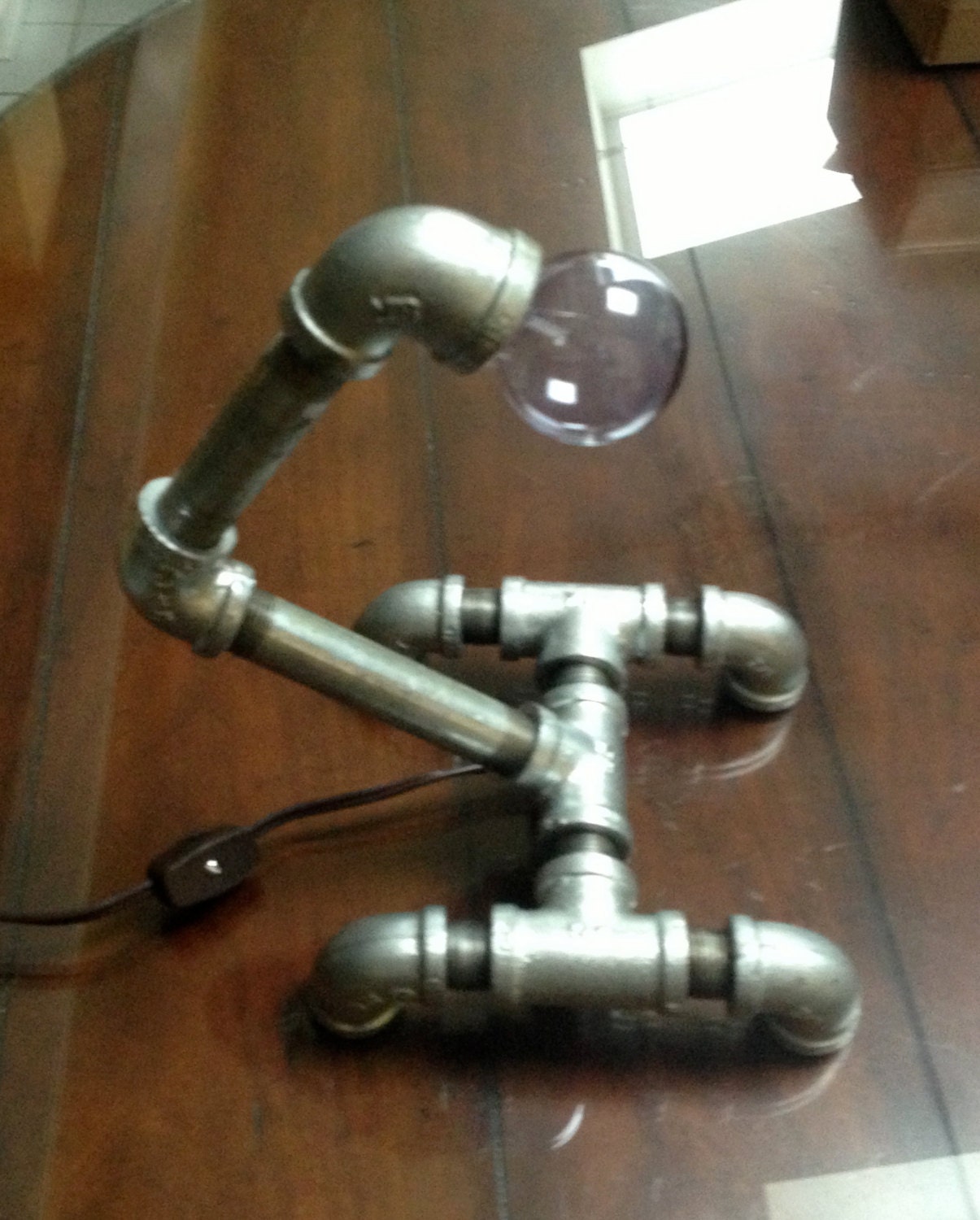 Industrial Galvanized Pipe Desk Lamp / Steam Punk - Etsy