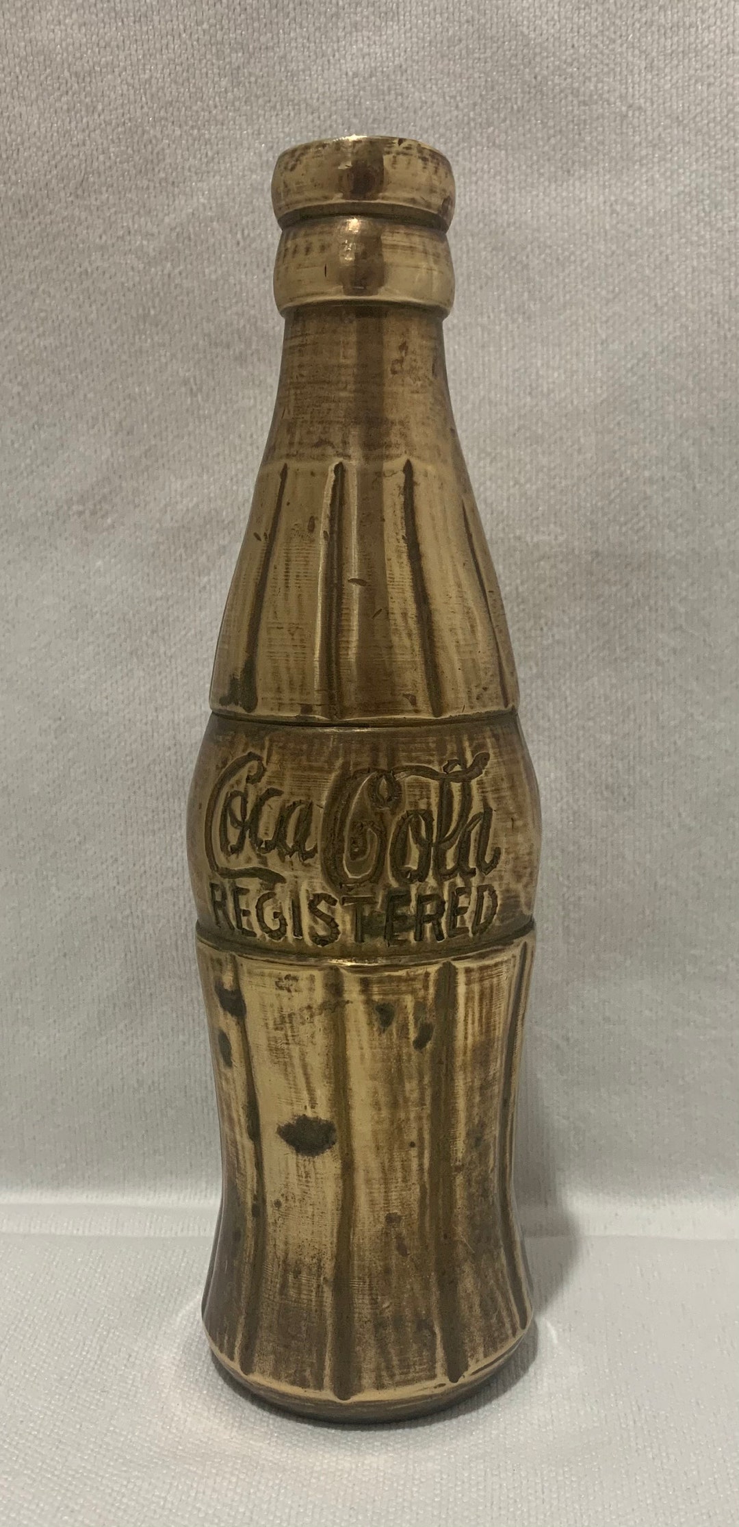 Vintage Collectible Solid Brass Coca Cola Bottle Registered Stamp - Etsy