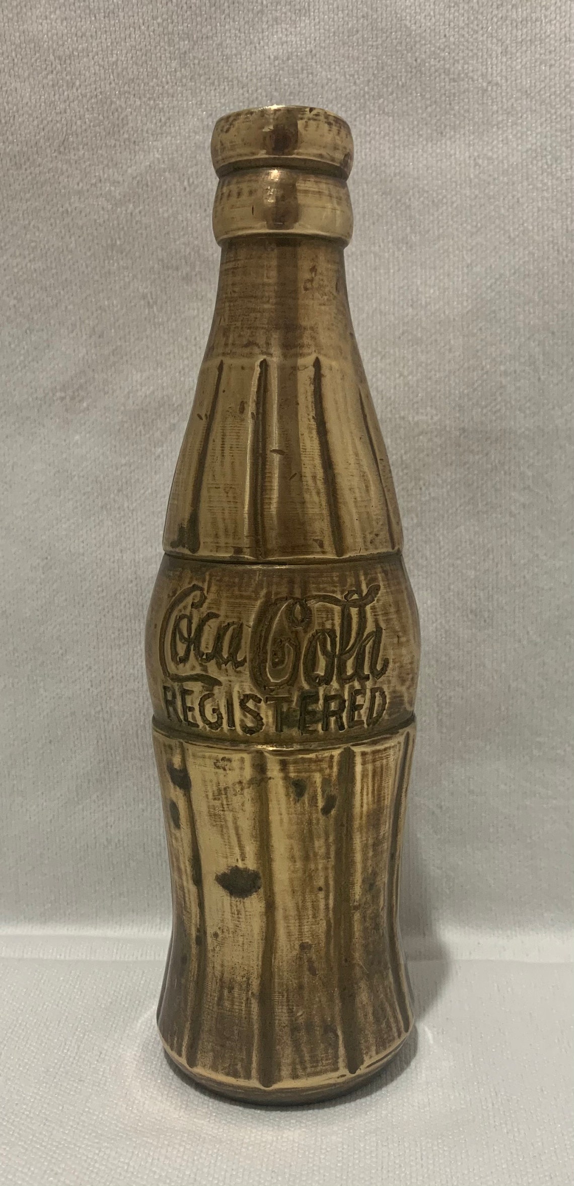 Vintage Collectible Solid Brass Coca Cola Bottle Registered Stamp - Etsy