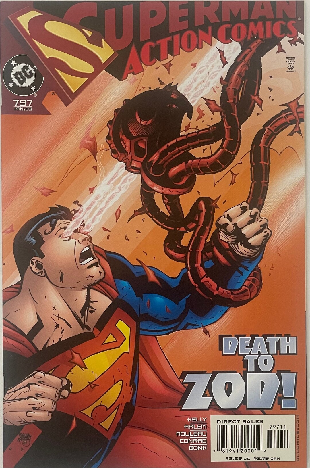 DC Comic Superman Action Comics Death to Zod! # 797 January 2003 VF/NM ...