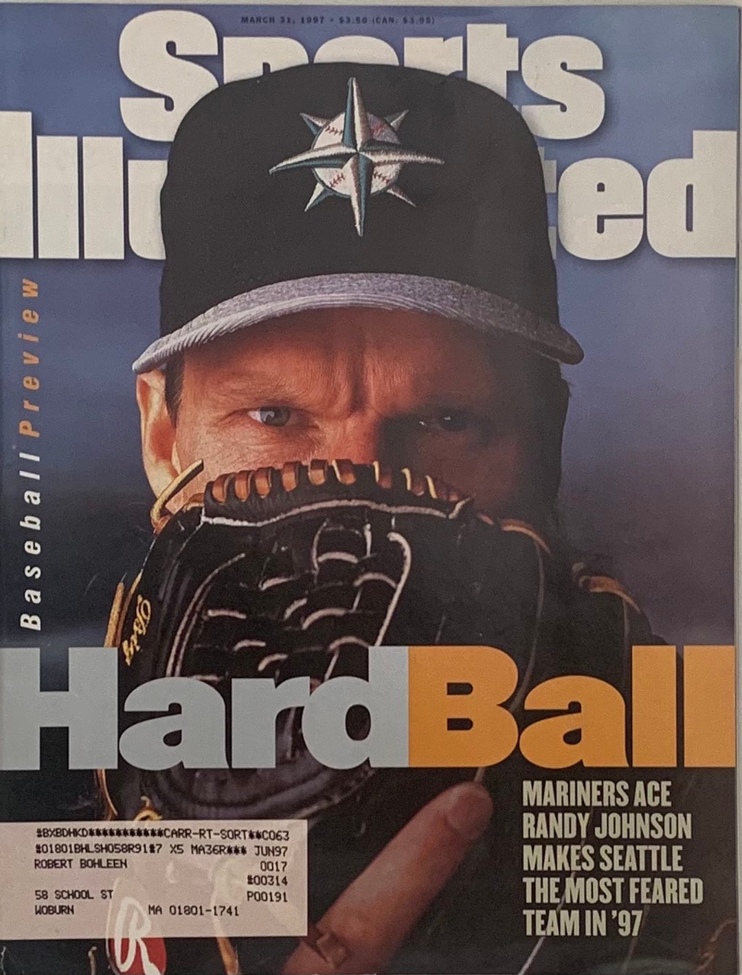 Collectible Sport Illustrated Magazine Seattle Mariners Randy Johnson ...