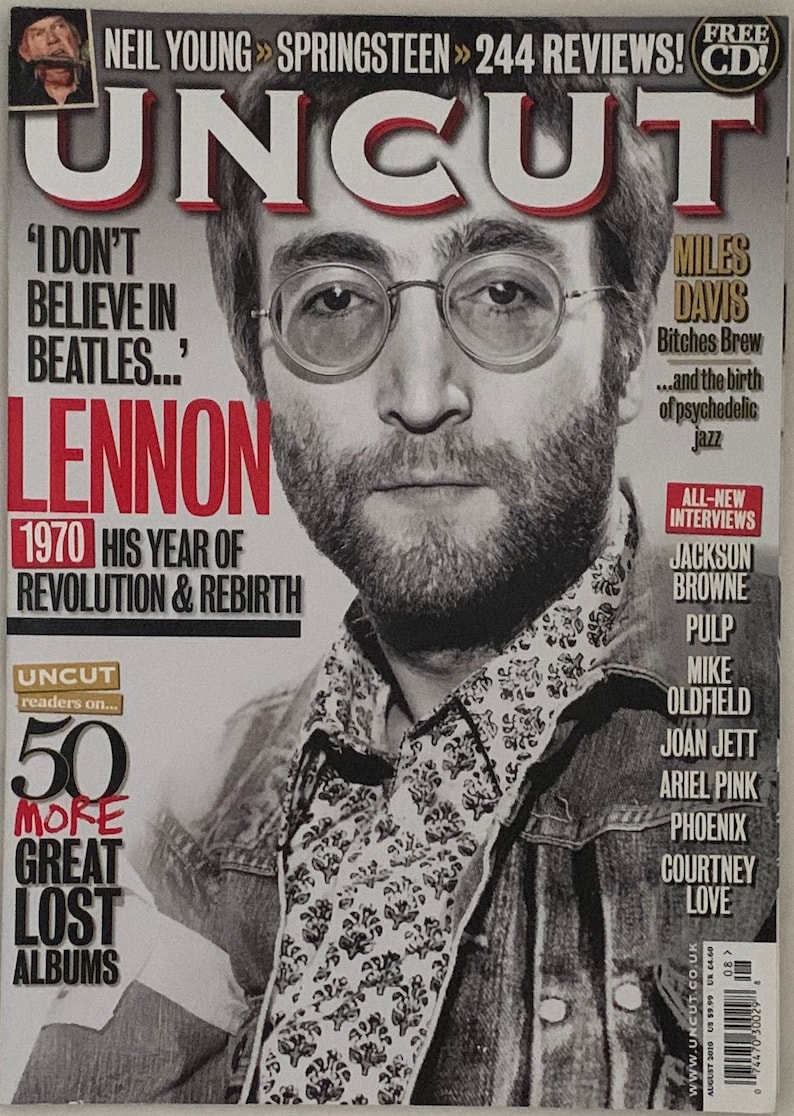 Uncut Magazine John Lennon August 2010 - Etsy