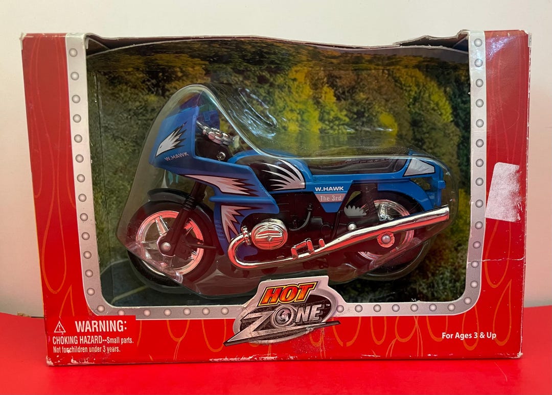 Hot Zone Super Bike W.hawk the 3rd Die Cast Blue Motorcycle - Etsy
