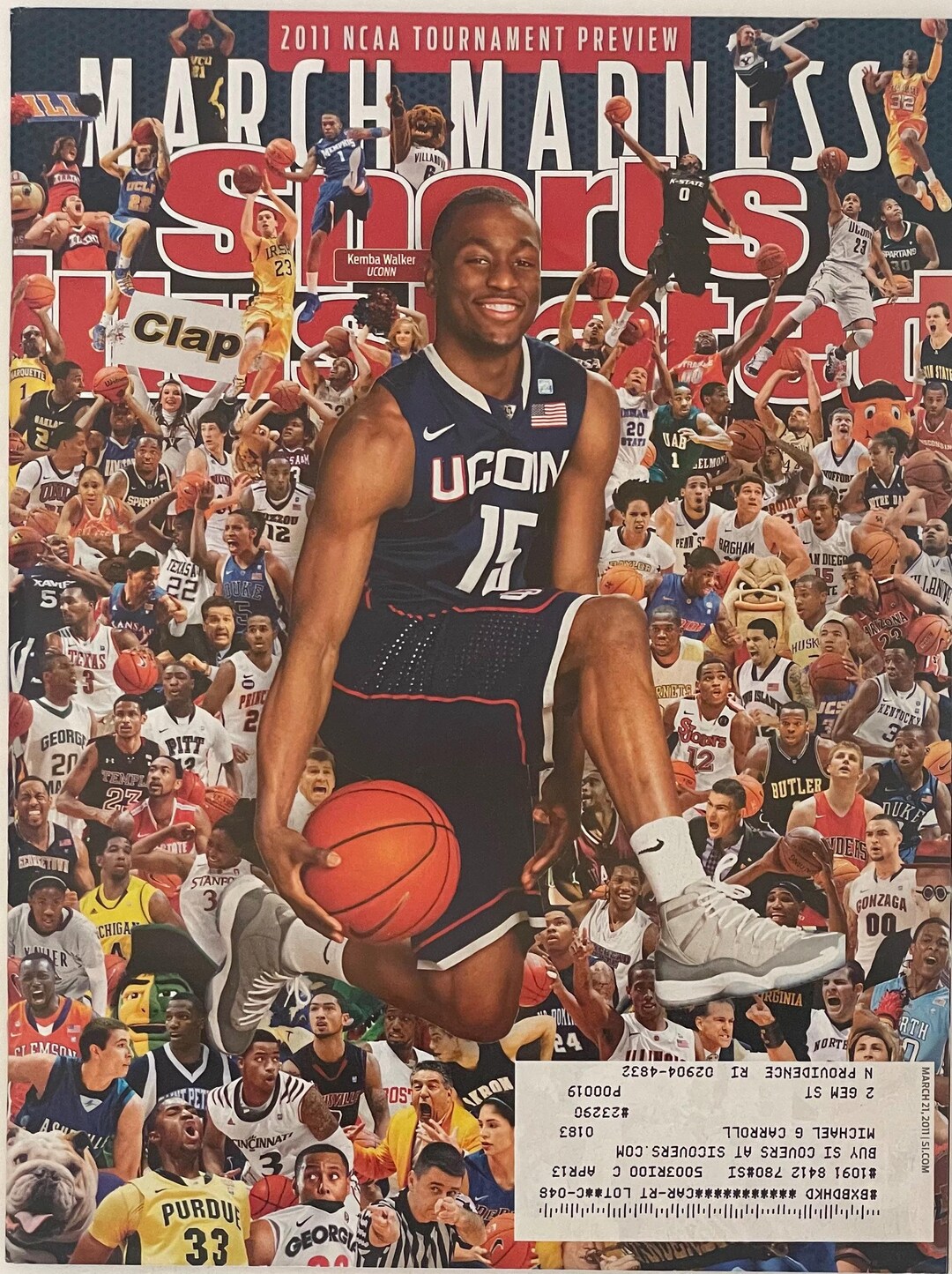 Sports Illustrated Magazine March 21, 2011 March Madness UCONN Kemba ...