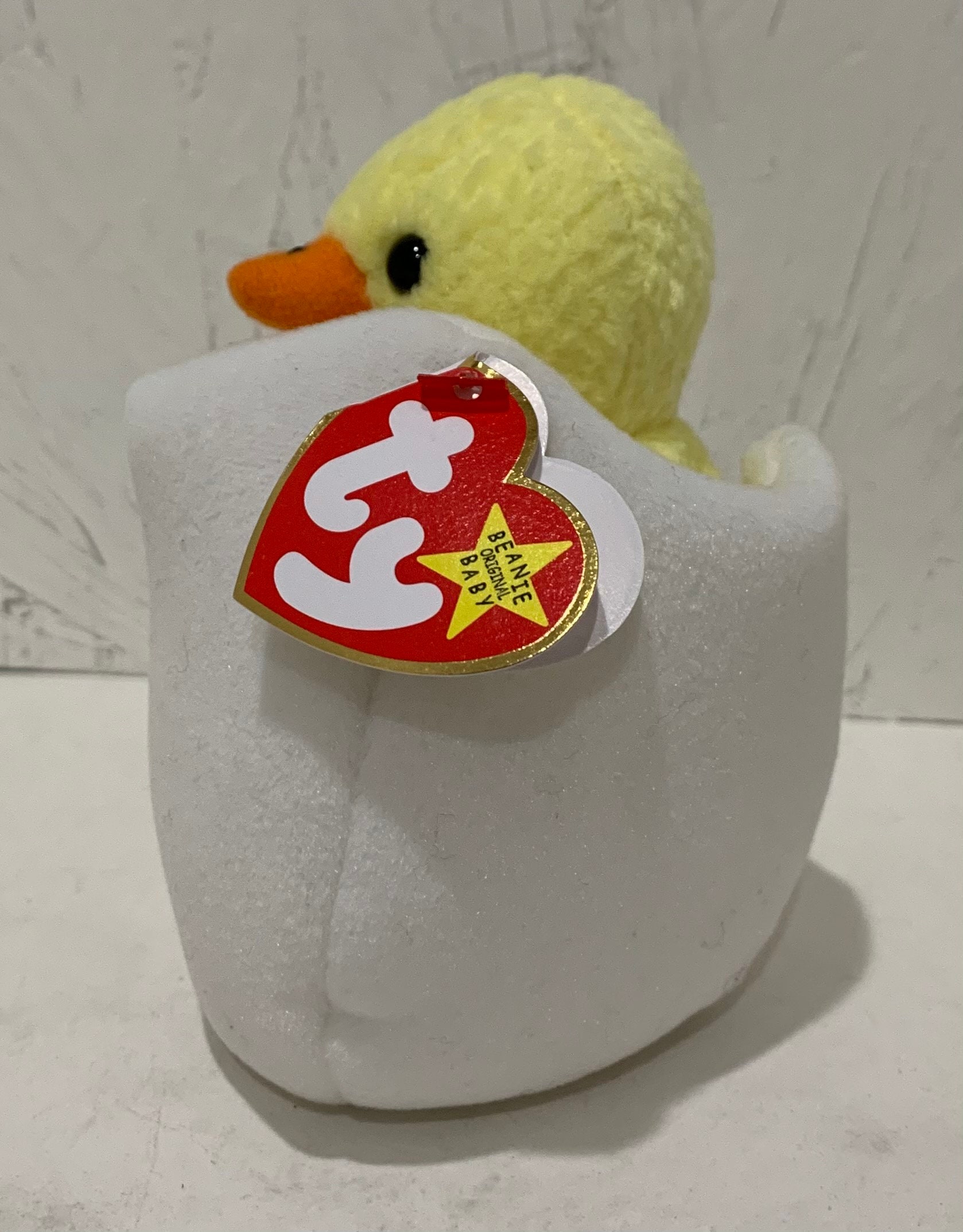 Rare With Error Collectible 1998 Ty Beanie Baby Eggbert 'the Baby Chick ...