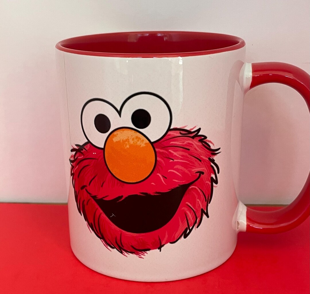 Sesame Street Ceramic Elmo Coffee Mug - Etsy