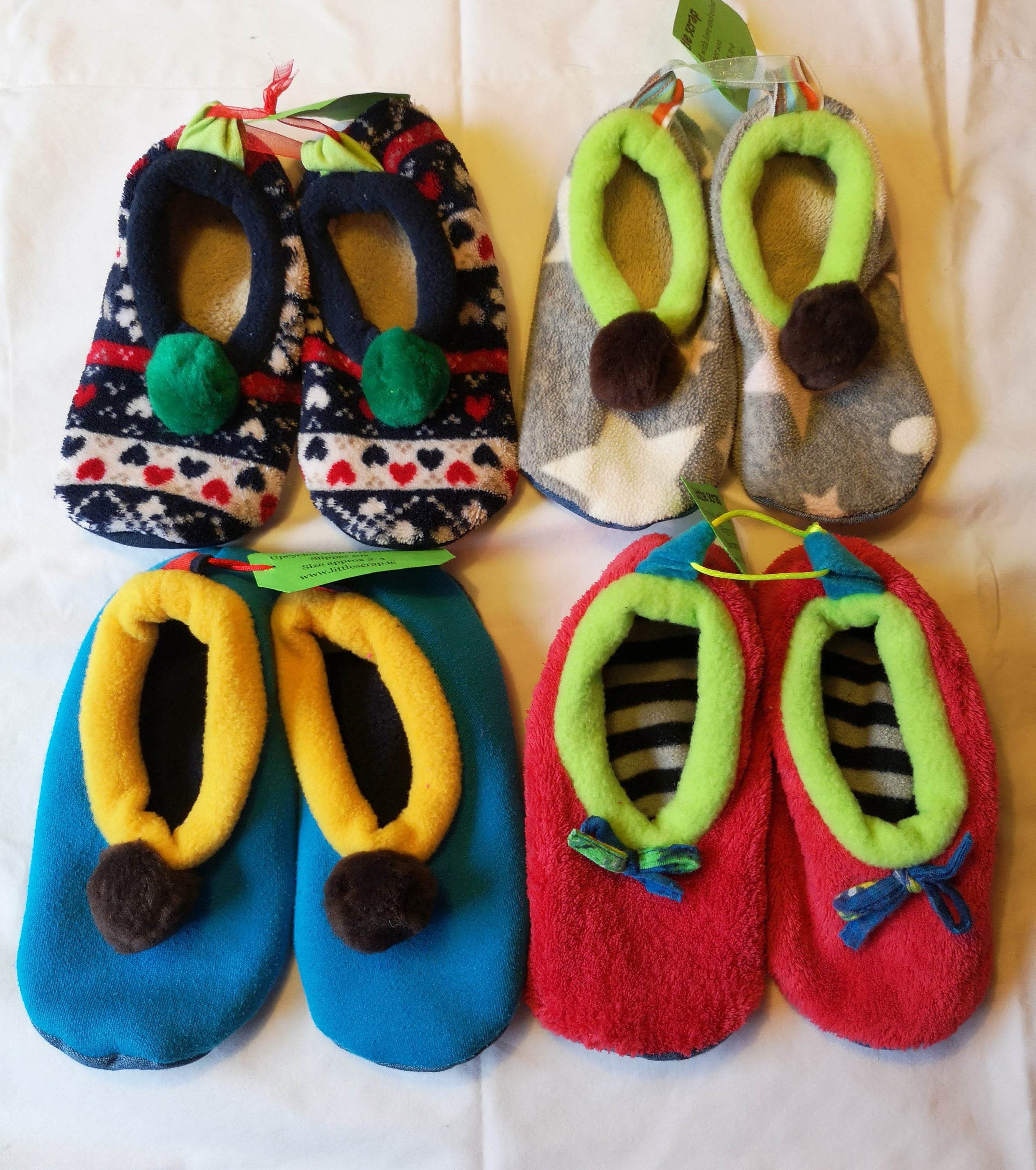 Fabric Slippers small size eu 3-4 | Etsy