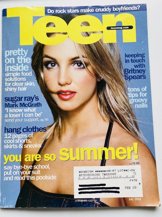 Vintage 2001 Britney Spears TEEN Magazine - Etsy