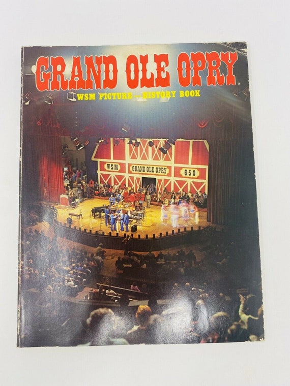 Vintage 1982 Official WSM Grand Ole Opry Picture History Book - Etsy