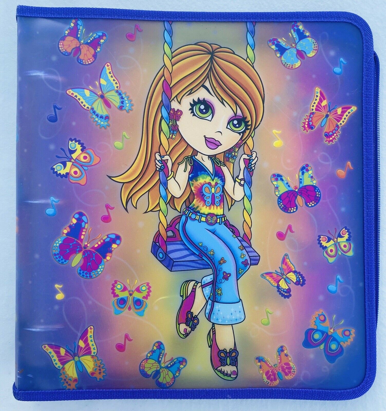 Vintage 1990s Lisa Frank Butterfly 3 Ring Jumbo Binder | Etsy