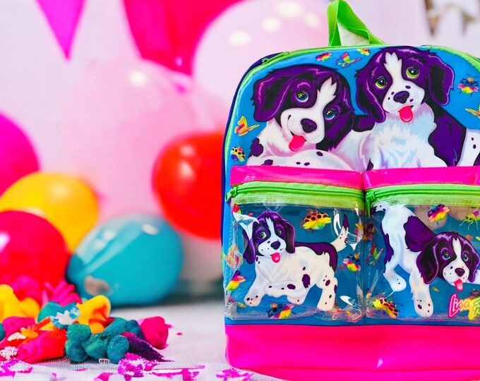 Vintage 1990s Lisa Frank 'velvet & Violet' Spaniels Rainbow Backpack - Etsy