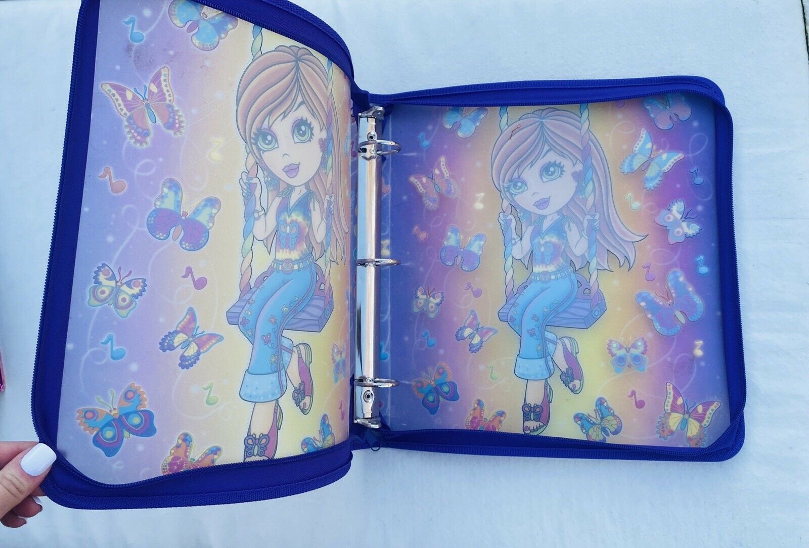 Vintage 1990s Lisa Frank Butterfly 3 Ring Jumbo Binder | Etsy