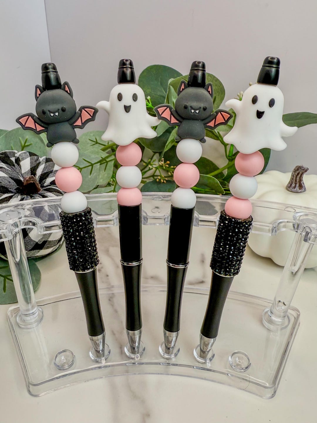 Glittery Ghost & Bat Pens - Spook Your Writing! - Etsy