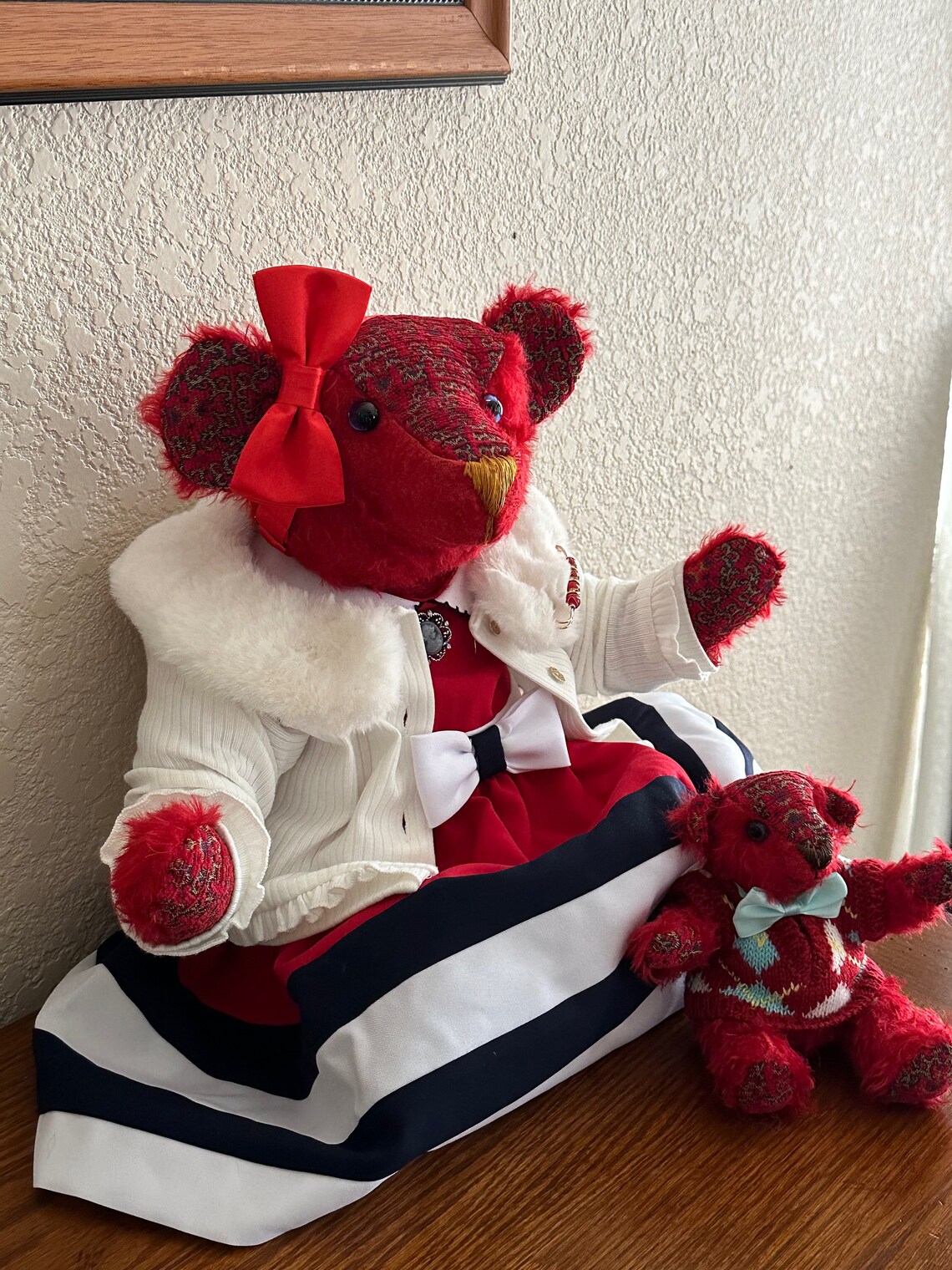 Scarlett is an 18 Mohair/tapestry Bear. She is Fully Jointed and Comes ...