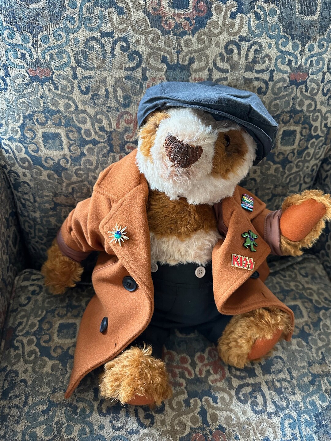 Kiss is a Collectable Rust and Beige Mohair 18 Inch Panda. He is Fully ...